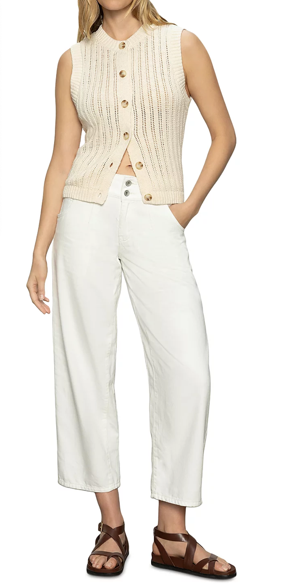 Pointelle Shell - Natural